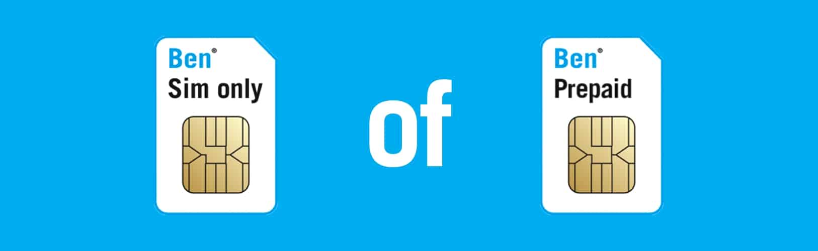 Wat is het verschil tussen Sim Only en Prepaid? | Ben Blog
