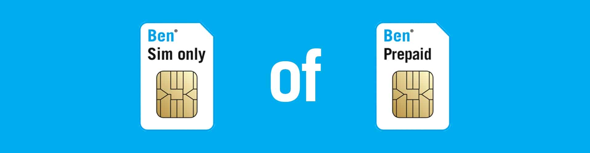 Wat is het verschil tussen Sim Only en Prepaid? | Ben Blog