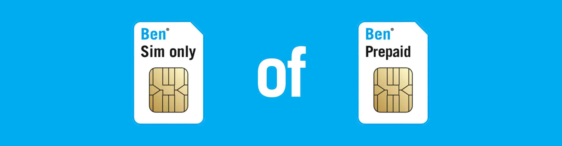 Wat is het verschil tussen Sim Only en Prepaid? | Ben Blog